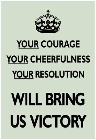 Your Courage Will Bring Us Victory Motivational Mint Green Art
