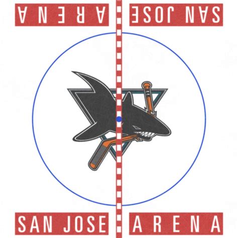 San Jose Sharks 1997 2nd Center Ice And Rink Layout