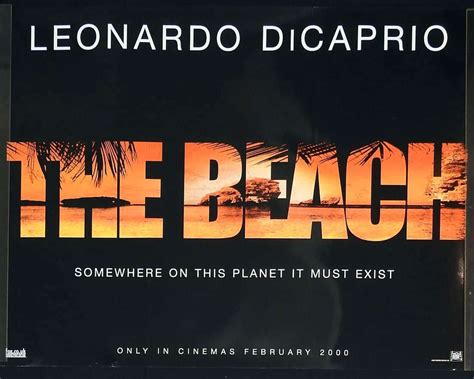 The Beach Original Advance British Quad Movie Poster Leonardo Dicaprio