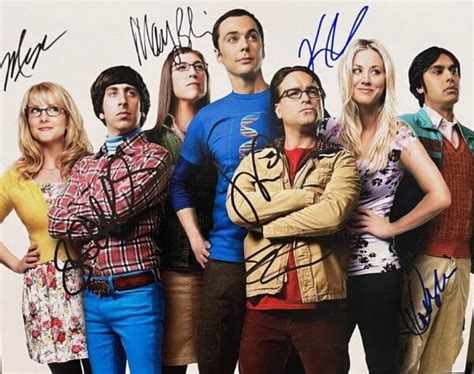 Big Bang Theory Full Cast Autographed 10x8 Photo Yourpremiermemorabilia