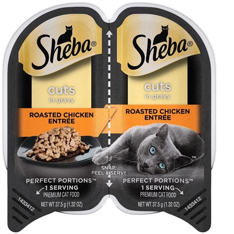 Sheba Cuts In Gravy Roasted Chicken Entrée Wet Cat Food 26 Oz