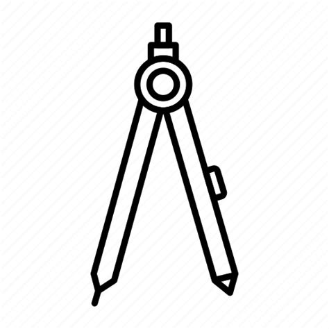 Compass Circle Arrow Direction Navigation Geometry Tool Icon