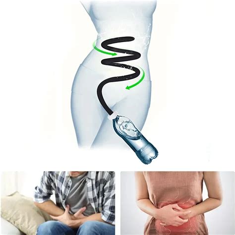50150200cm Soft Silicone Tube Enema Anal Shower Cleaning Anus Cleaner