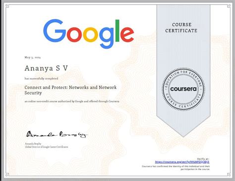 Ananya S V On Linkedin Cybersecurity Networksecurity Continuouslearning