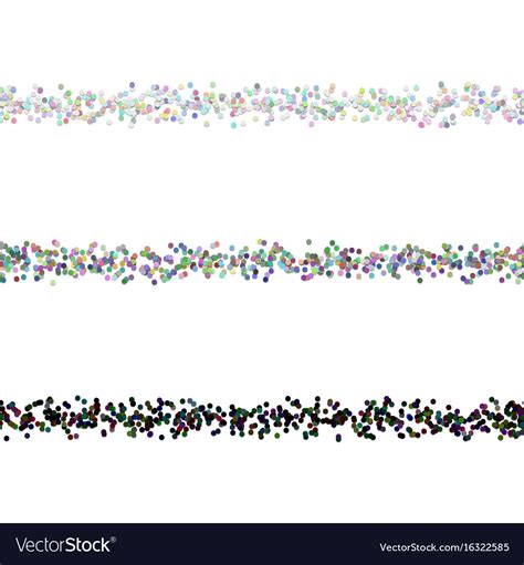 Dot Pattern Page Divider Line Design Set Design Vector Image