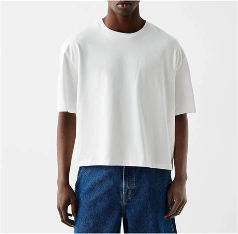 Custom Unisex Box Tee T Shirts Drop Shoulder Tshirt 300gsm Cotton