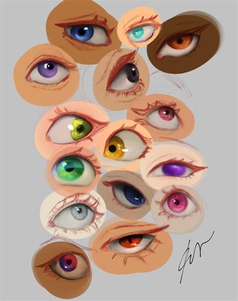 Stylized Eyes Practice Stylistic Eyes Drawing Eyes Stylized