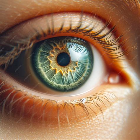 Extreme Close Up Of A Human Eye With Different Colors Of Intricate