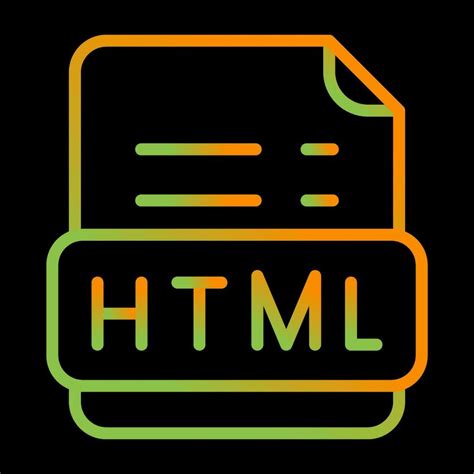 Html Vector Icon 27353774 Vector Art At Vecteezy