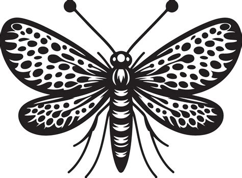 Cartoon Lacewing Illustration Black 46003227 Vector Art At Vecteezy