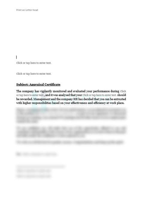 Adhoc Increment Certificate Hrfleek