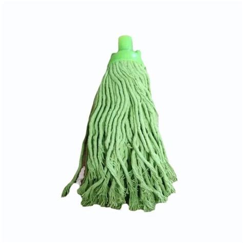Green Cotton Wet Mop Refill For Floor Cleaning Size 6 Inch H At