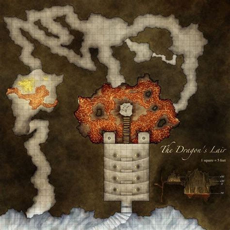 Dragons Lair Fantasy Map D D Maps Dungeon Maps