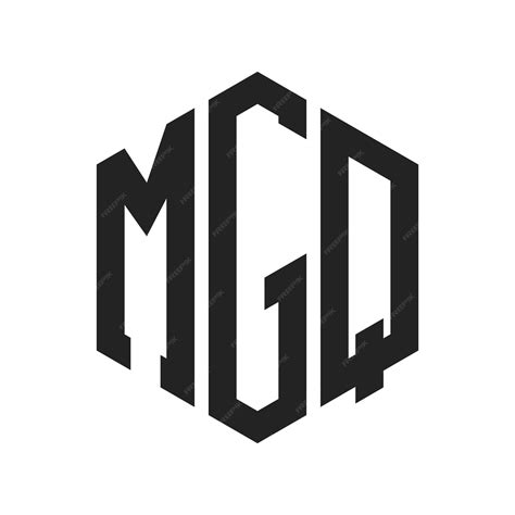 Premium Vector Mgq Logo Design Initial Letter Mgq Monogram Logo Using Hexagon Shape