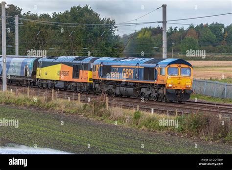 Electro Motive Diesel Type Jt42cwr Class 66 Diesel Locomotive At The
