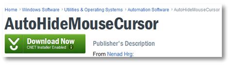 set your mouse cursor to hide automatically cnet