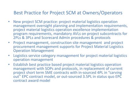 Preparing For New Project Inbound Material Logistics Operation Ppt