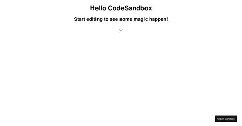 Tag Feedback Codesandbox