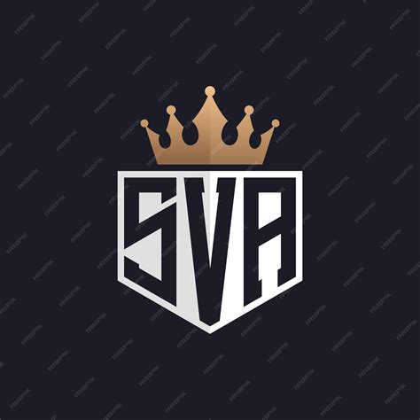Premium Vector Luxury Sva Logo With Crown Elegant Initials Sva Letter Logo For Exclusive