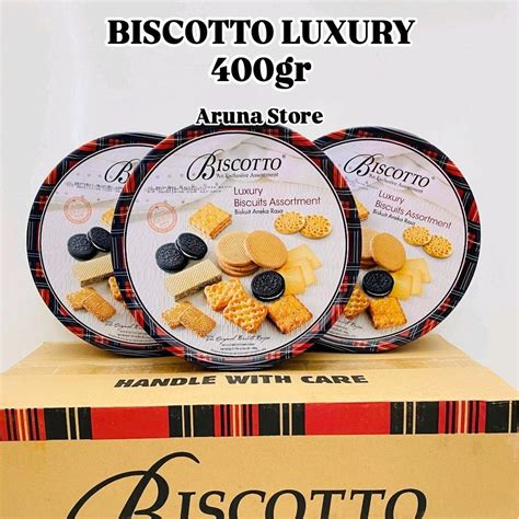 Jual Biscotto Biskoto Luxury Biscuits Assorted 400gr Shopee Indonesia
