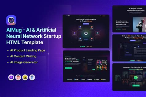 ai and artificial neural network startup template