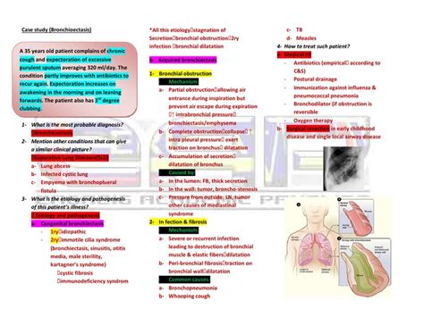 Case Study Bronchiectasis Chest Pdf