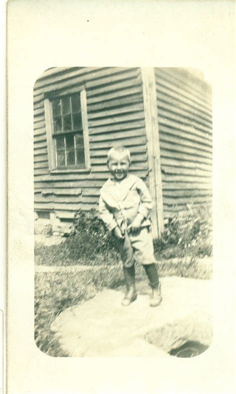 Ralph Flickinger Boy With Satchel Bag Important Toys Over Shoulder