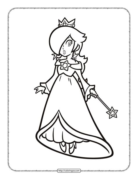 Rosalina And Luma Coloring Pages
