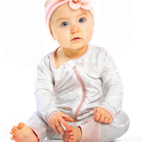 Pink Floral Long Zip Romper Earthly Threads