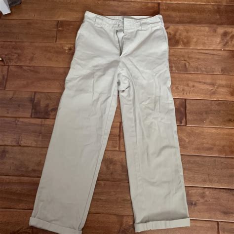 Super Cute Dickies Worker Crop Roll Hem Pants Depop