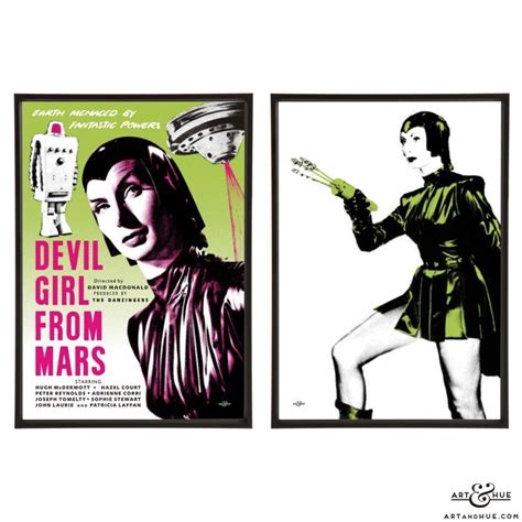 Devil Girl From Mars Pair Stylish Pop Art Prints Art And Hue