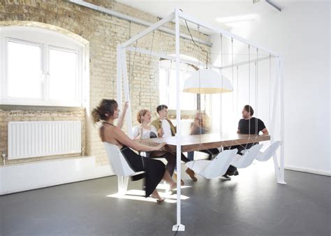 Swing Table With Hanging Chairs By Duffy London