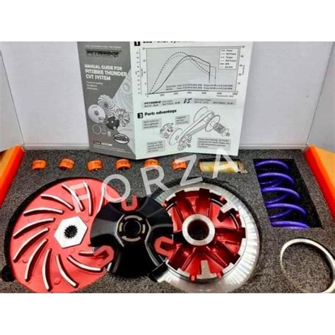 Pitsbike Cvt Set Nmax Aerox Click Mio Sporty Pcx Gravis Click 125 150 Nmax155 V4 Pulleyset