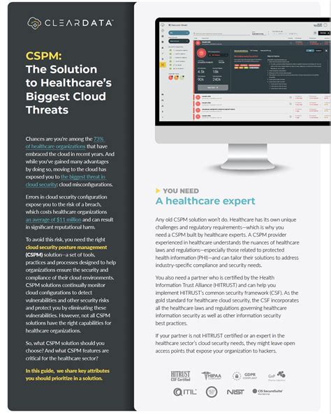 Cspm Tackling Healthcares Cloud Risks Cleardata