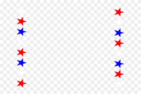 Patriotic Clip Art Borders 4th Of July Patriotic Border — Stock