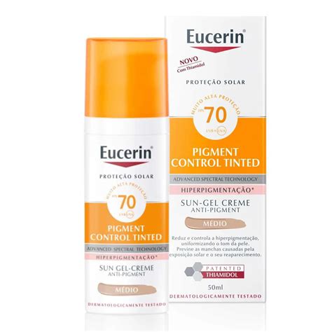 Protetor Solar Facial Eucerin Sun Pigment Control Tinted Claro Fps 70