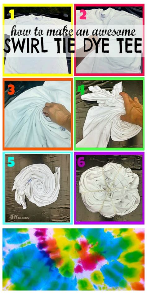 Tie Dye Swirl Technique Diy Beautify Creating Beauty At Home