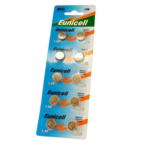10 X Eunicell Ag12 Lr43 1 5v Alkaline Batteries Aussiebatt
