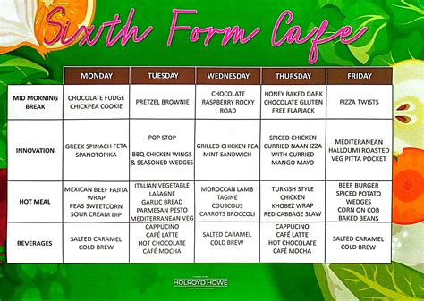 School Menus Streatham And Clapham High School