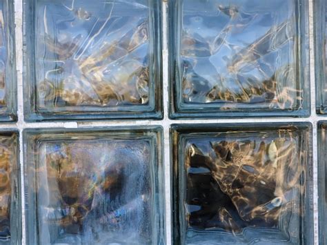 Premium Photo Close Up Of Glass Brick Window