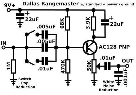 A Detailed Schematic Of The Silicon Rangemaster Pedal