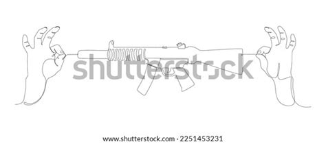 One Continuous Line Two Hand Holding Stock Vector Royalty Free
