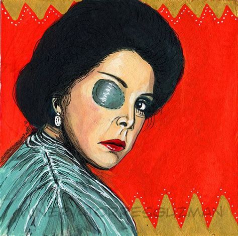 Cuna De Lobos Catalina Creel Mexican Pop Art Painting 4x4in Panel
