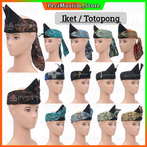 Jual Iket Bendo Udeng Totopong Sunda Jawa Gold Biru K Kota Bandung Pecimuslimstore