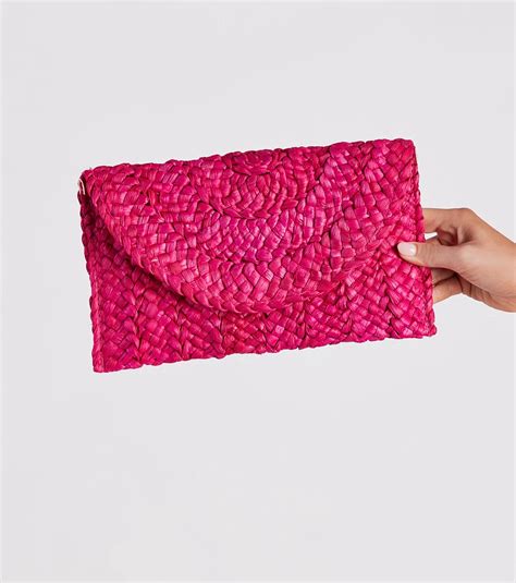 Windsor Summer Perfection Straw Clutch Hamilton Place