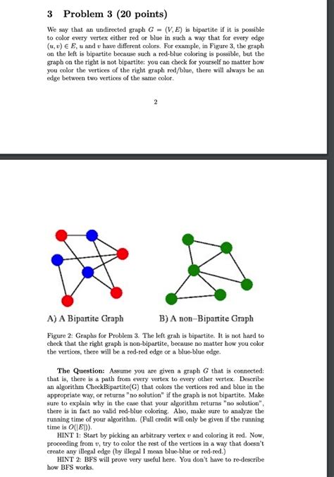 Get Answer We Say That An Undirected Graph G V E Is Bipartite If