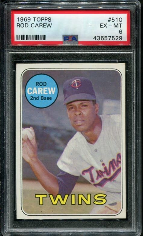 1969 Topps 510 Rod Carew Psa 6 Hof 43657529 All Star Cards Inc