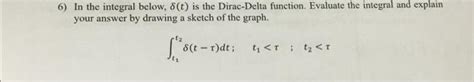 Solved In The Integral Below δ T Is The Dirac Delta
