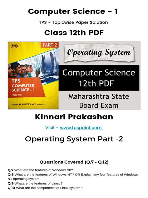 Operating System Part 2 Pdf Computer File Operating System
