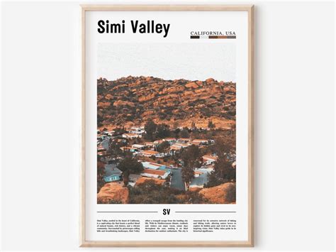 Simi Valley Poster Simi Valley Print Simi Valley Wall Art United
